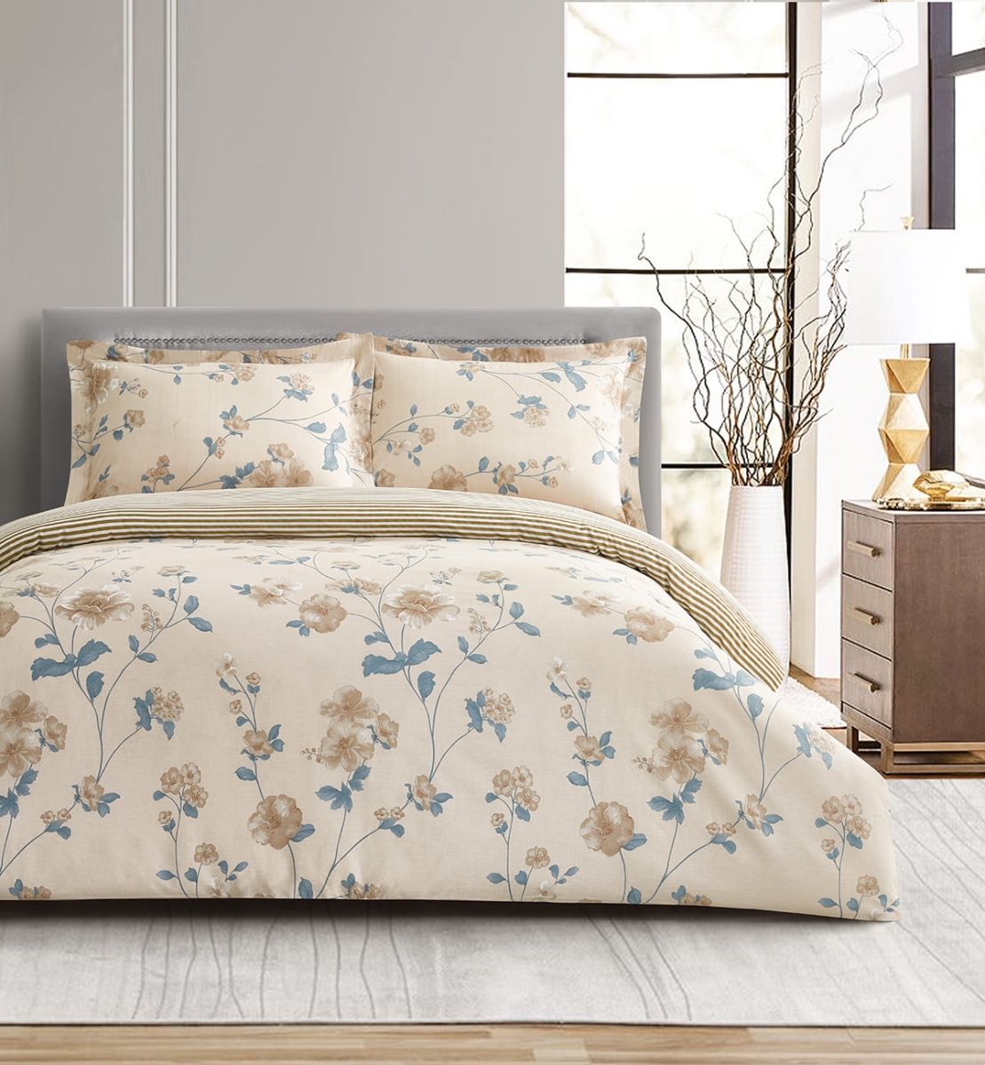Постельное Белье Arya Simple Living Japonica 160x220 Бежевый - купить ...